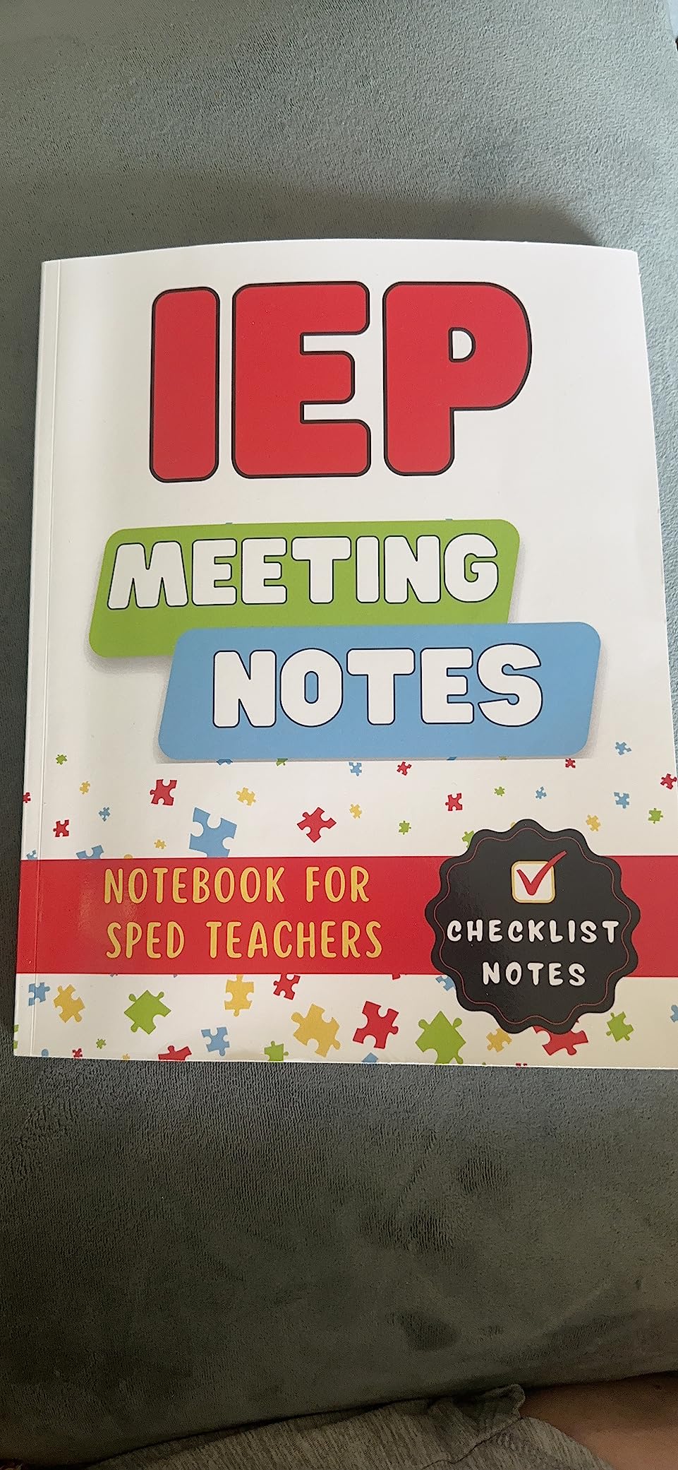IEP MEETING NOTES NOTEBOOK for SPED TEACHERS: Checklist Notes. Great ...