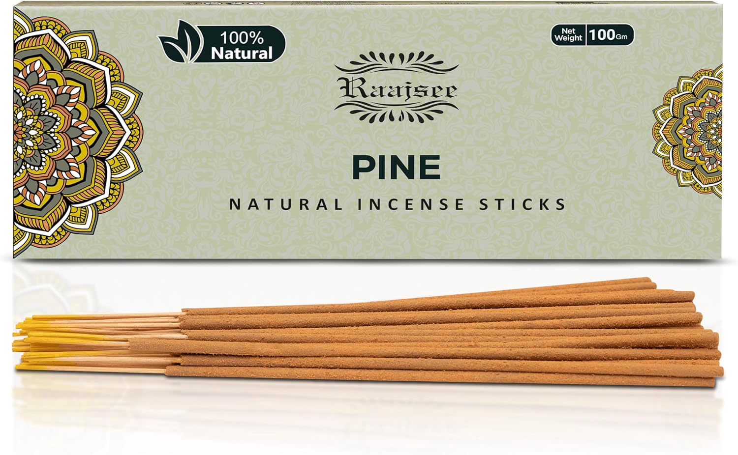 Amazon.com: Raajsee Pine Incense Sticks 100 Gm Pack-100% Pure Organic ...