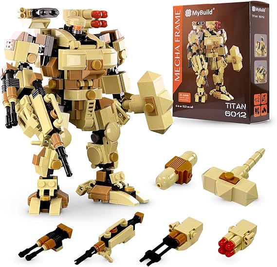 Amazon.com: MyBuild Mecha Frame Titan - Toy Building Sets Mecha 6 ...