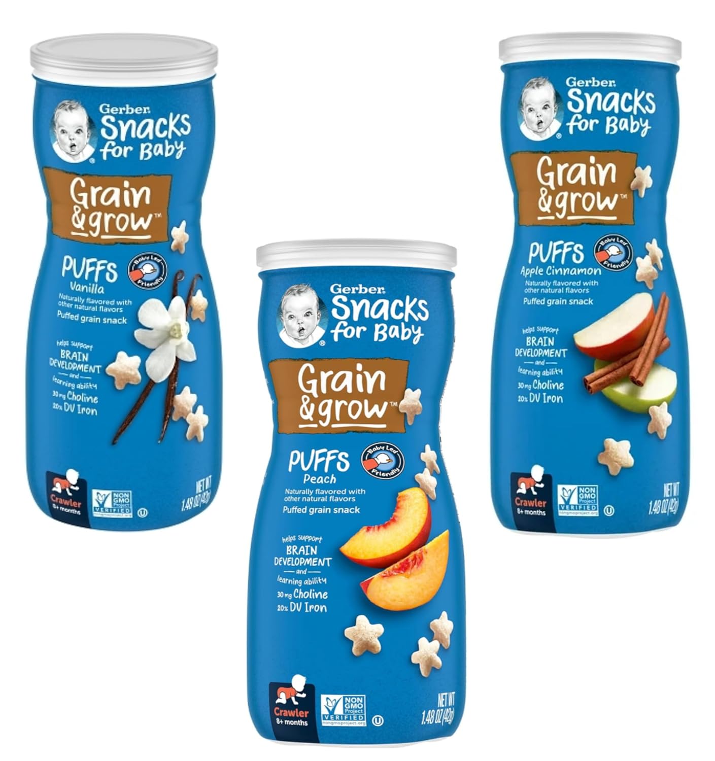 Amazon.com: Grain and Grow Puffs Variety Pack - Variety Pack of 3 - One ...