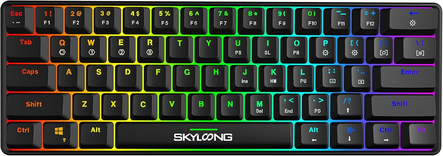 SKYLOONG Portable Backlighting Gaming Keyboard Blue Switch Heavy ...