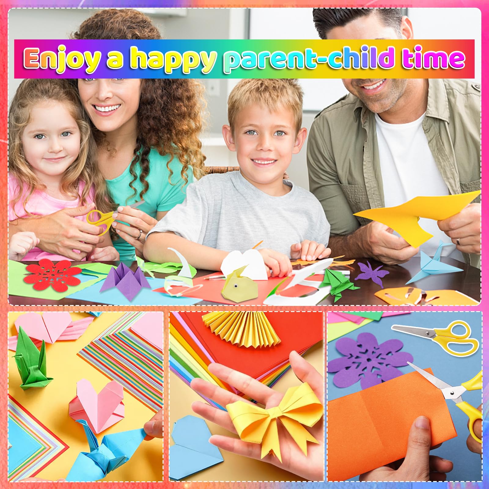 Snapklik.com : Origami Paper,200 Sheets Pink Double Sided Origami Paper ...