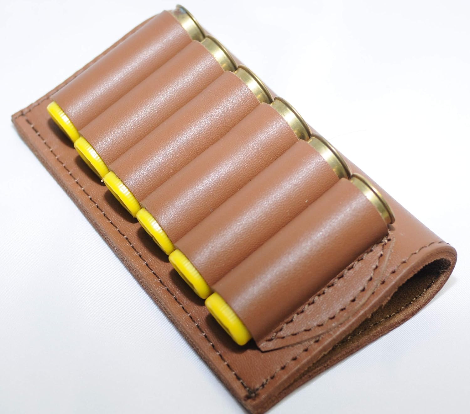 20 Gauge Leather Shotgun Shell Holder for Belt - Cartridge Holder -Tan ...