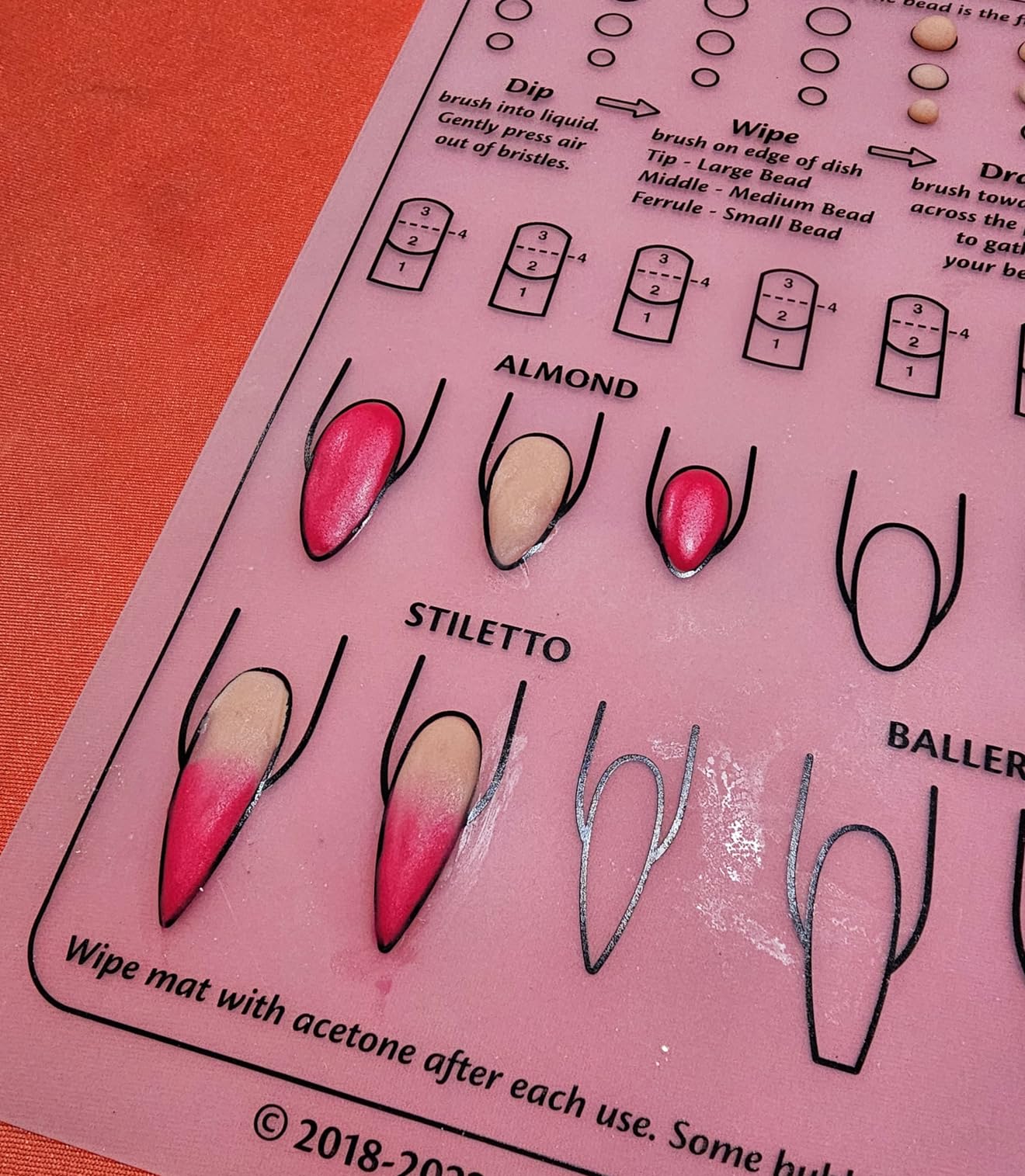 $4/mo - Finance Americanails Acrylic Nail Training Mat, Spanish ...