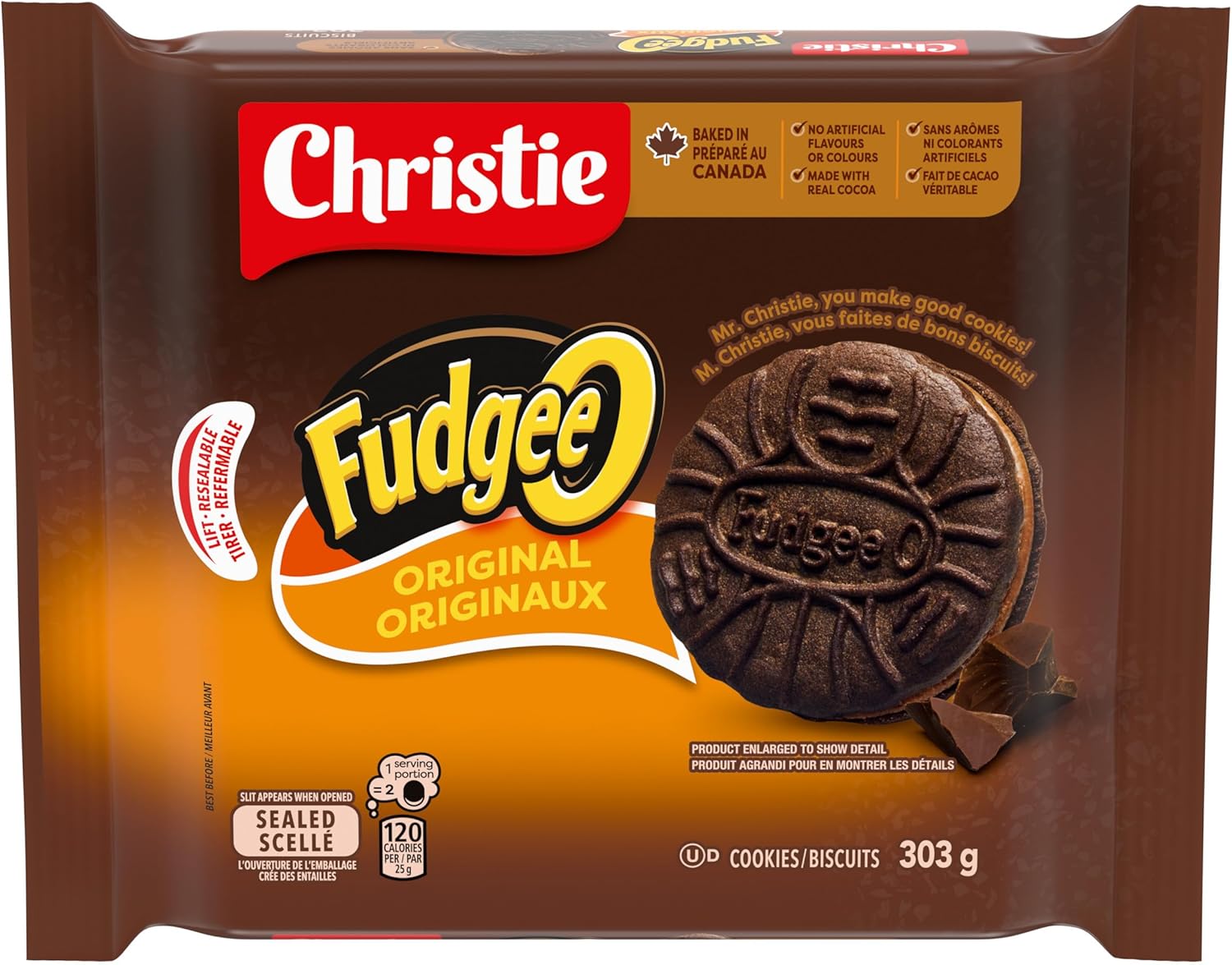 Christie Fudgee-O Original Cookie, 303g : Amazon.ca: Grocery & Gourmet Food
