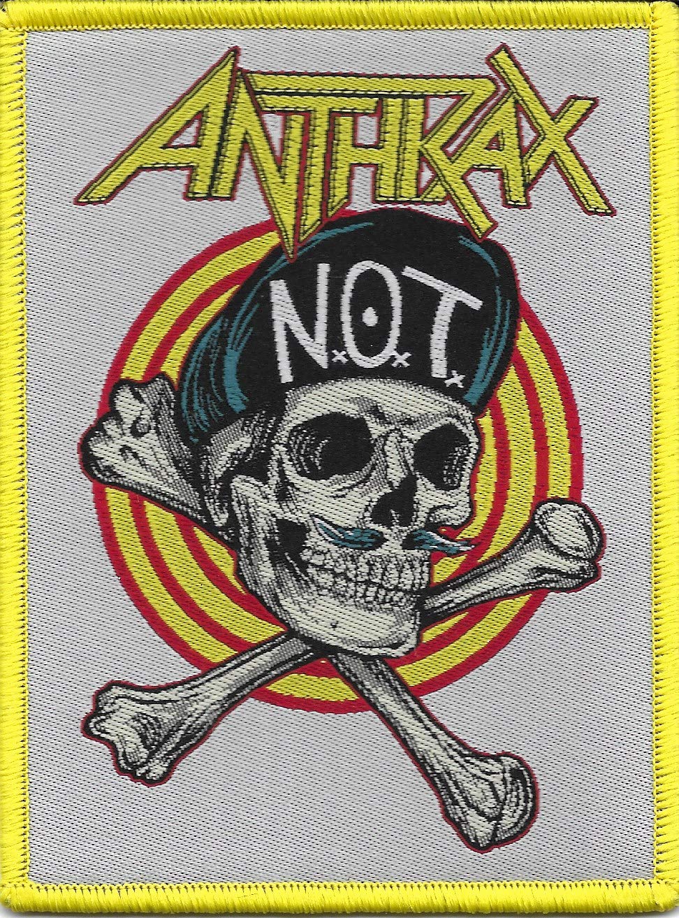 Amazon.com: Anthrax-Not Man Skull-Heavy Metal Music Rock Band, sew on ...