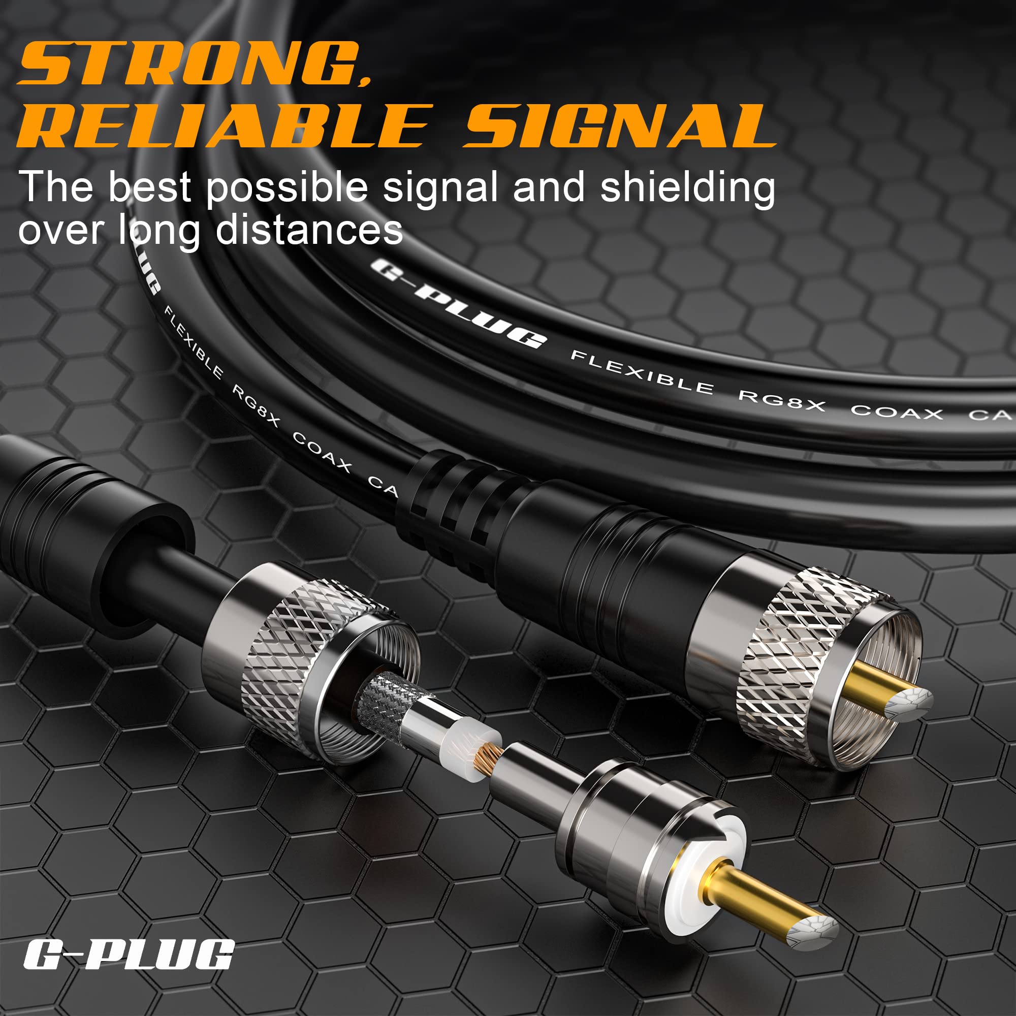 Snapklik.com : RG8X Coaxial Cable 20FT 50 Ohm Low-Loss Coax