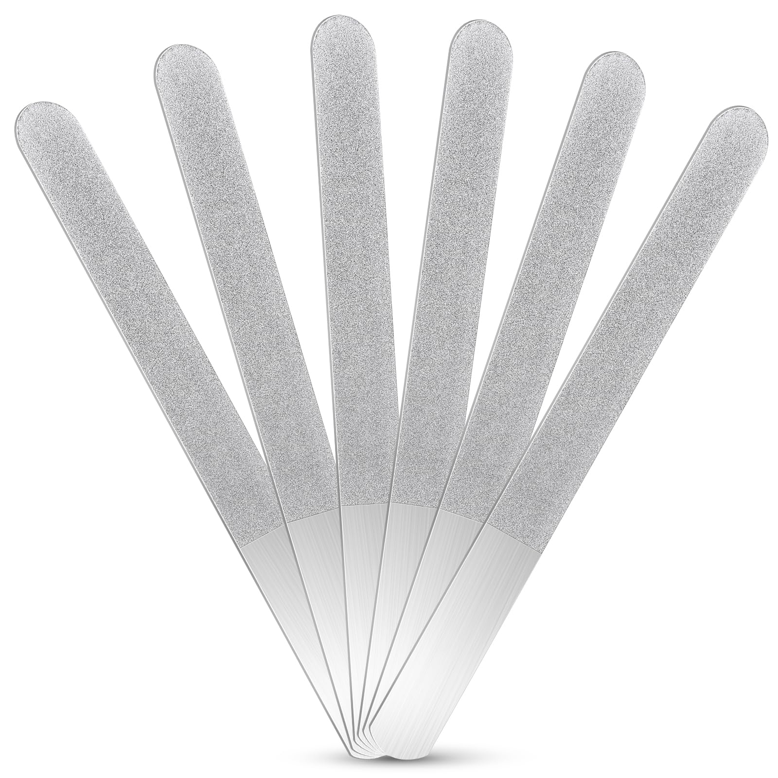 Amazon.com : 6 Pcs Metal Nail File Diamond Nail File Stainless Steel ...