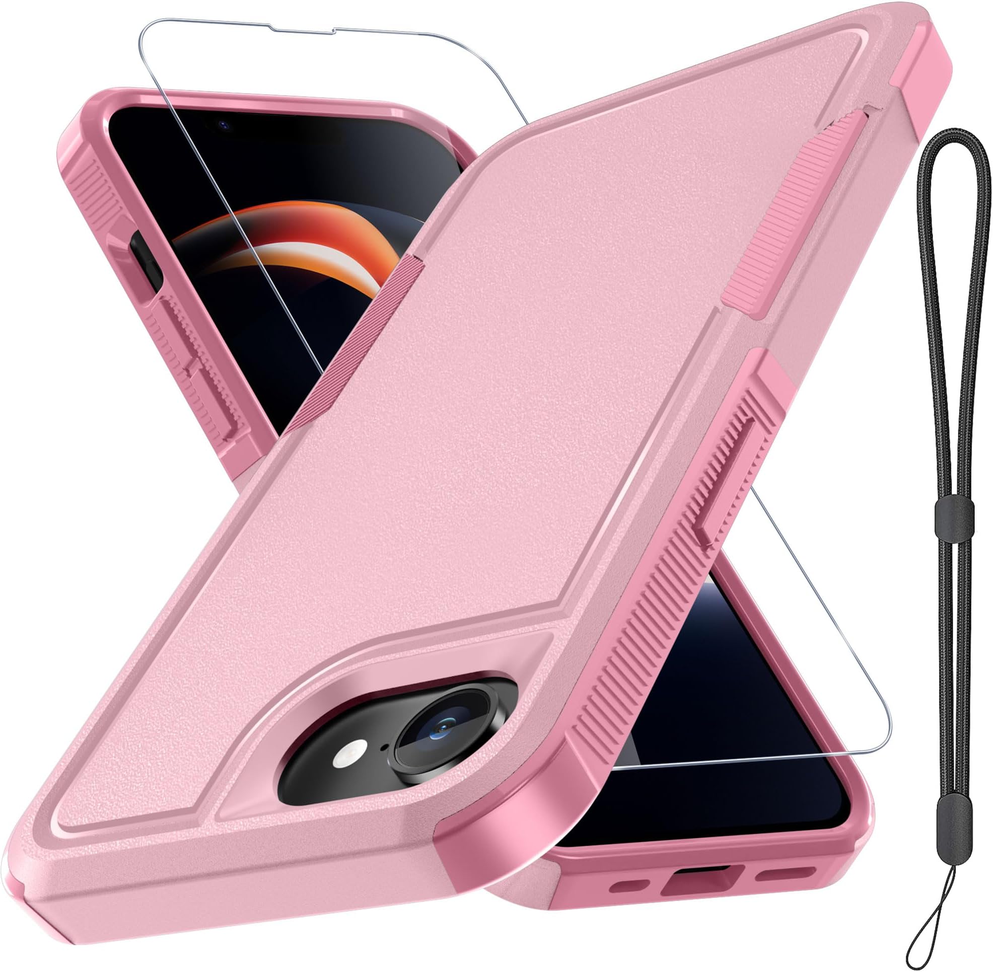 Amazon.com: Dretal for iPhone 16e Case with 2X Screen Protector, Girl ...