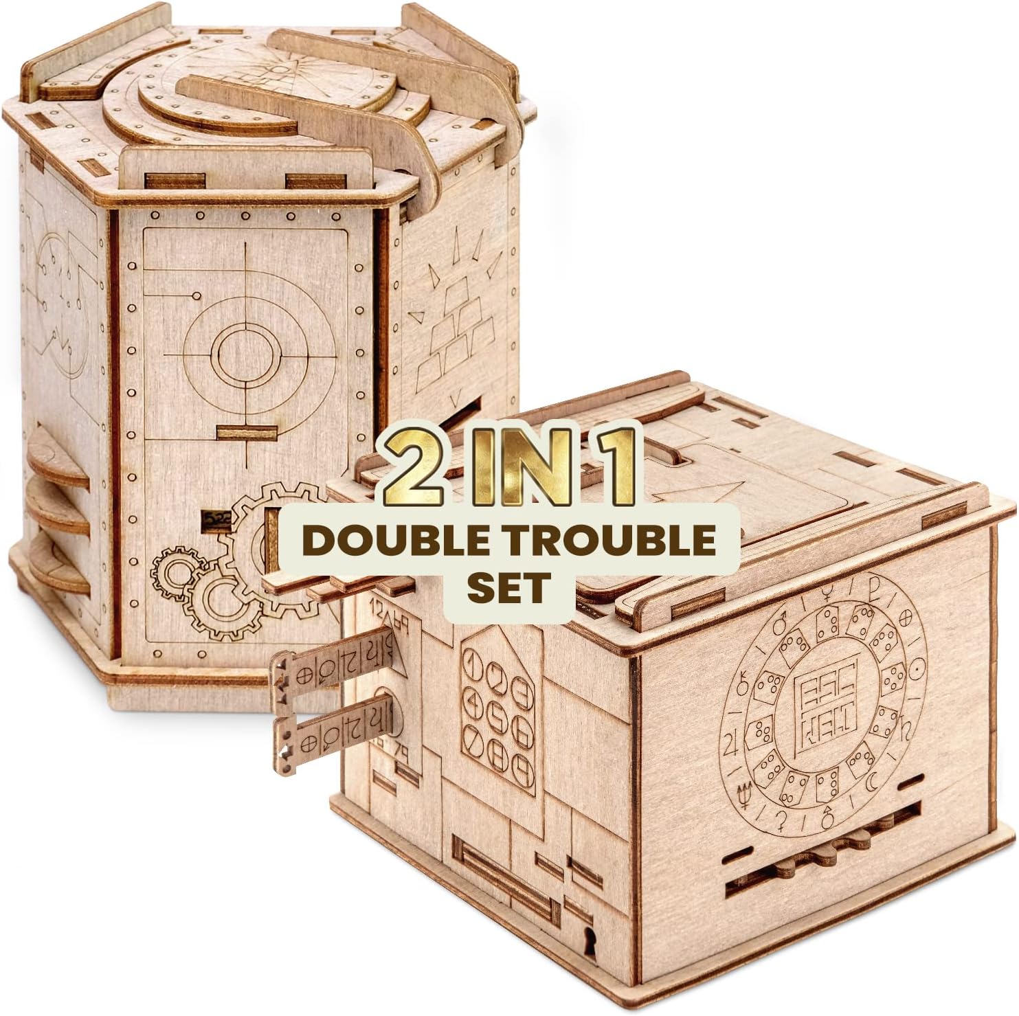 Amazon.com: ESC WELT Double Trouble Set - Escape Room in a Box - Brain ...