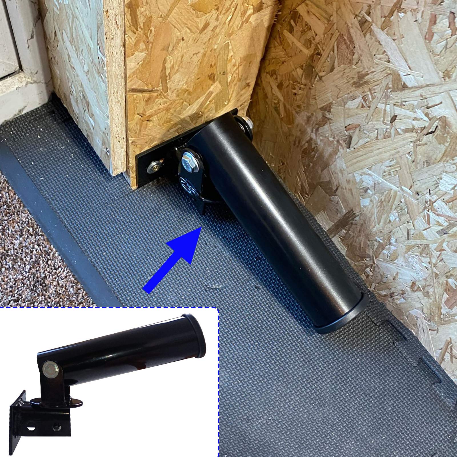 MARSAFIT Wall Mount Post Landmine Attachment for Barbell Bar with 360 ...