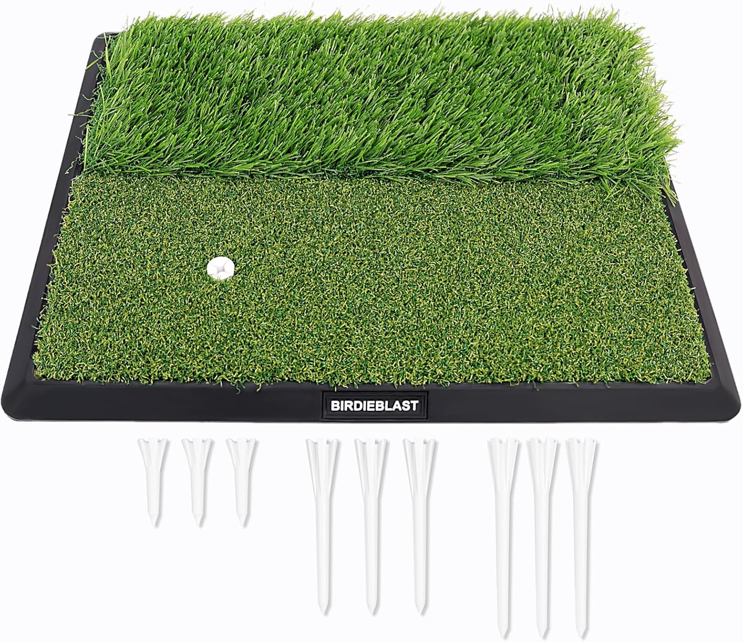 BIRDIEBLAST Professional Dual-Turf Golf Hitting Mat, Premium Golf ...