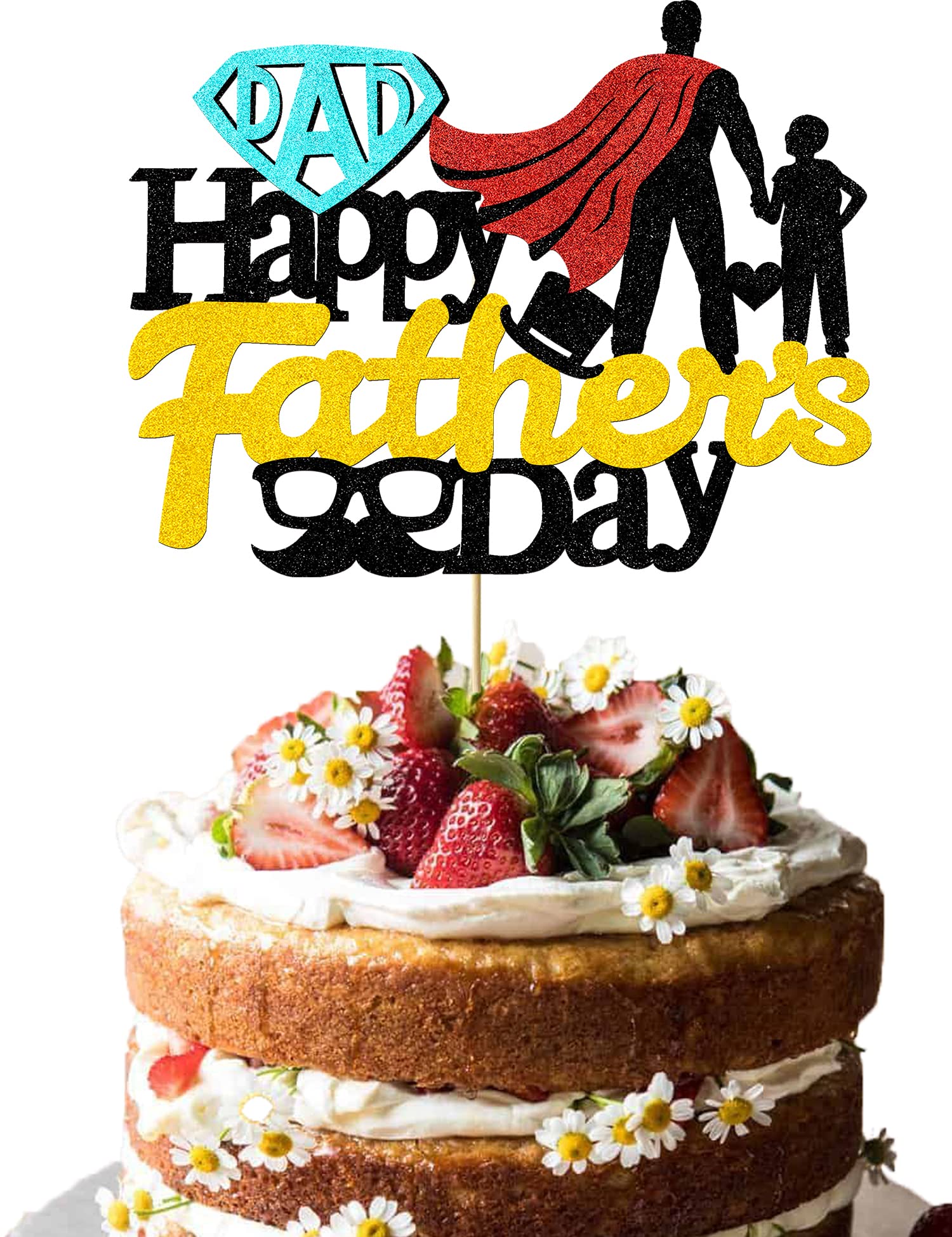 Buy Finestore168 Happy her's Day Cake Topper, Super her Cake Topper ...