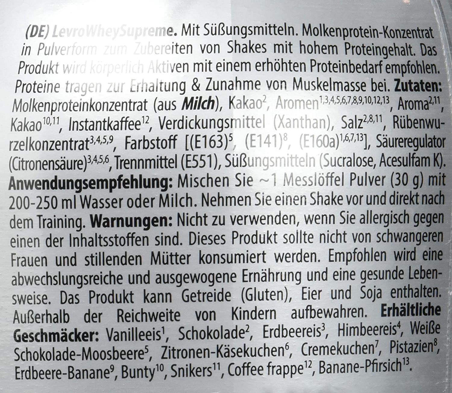 Kevin Levrone Whey Supreme Package of 1 x 2000g - Whey Protein ...