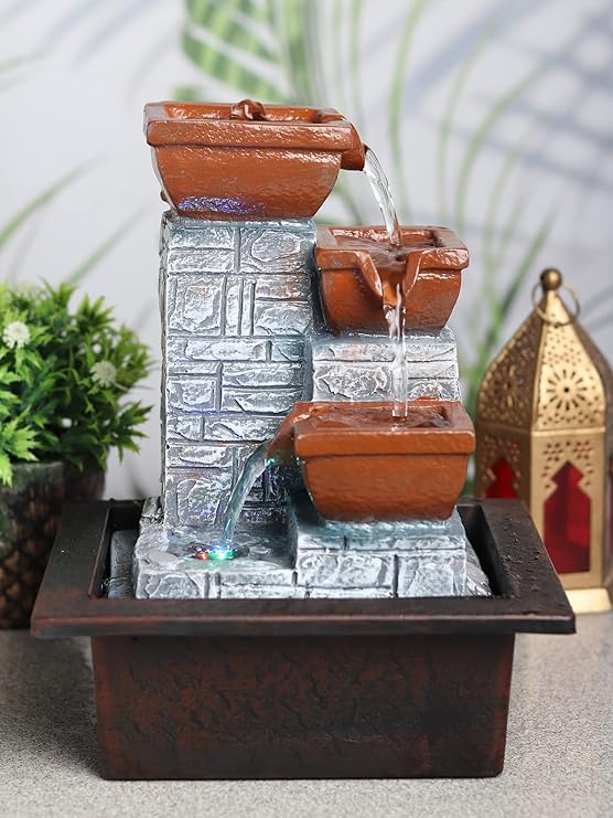 SPLICE Soothing Meditation Natural Fountain Flowing Water, Water ...