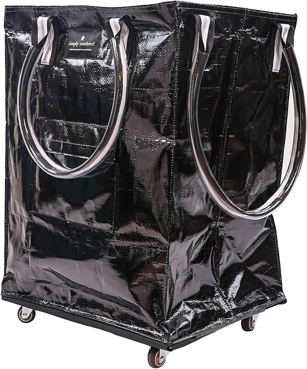 Amazon.com | Simply Southern Collapsible & Colorful Rolling Tote Bag ...