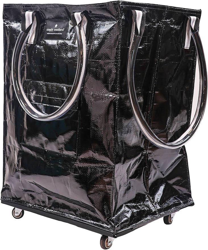 Amazon.com | Simply Southern Collapsible & Colorful Rolling Tote Bag ...