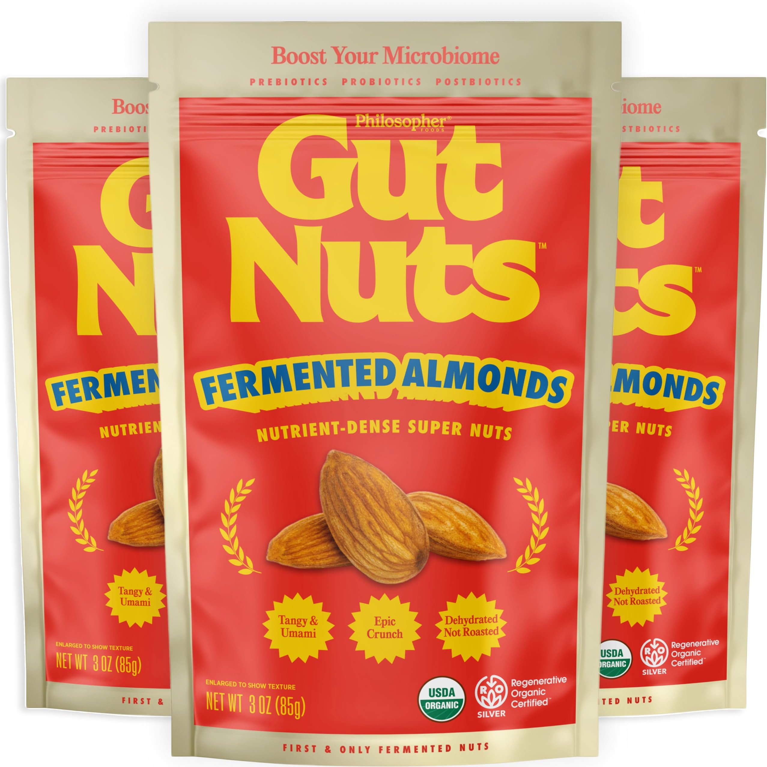 Amazon.com: Philosopher Foods Gut Nuts - Fermented Almonds for Gut ...