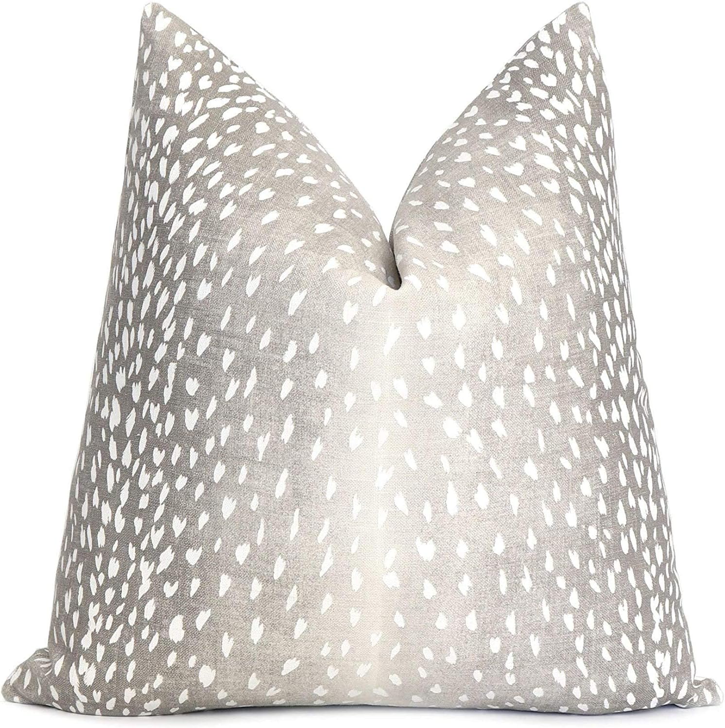 Amazon.com: Fprqlyze Gray Antelope Pillow Cover with Zipper Square Euro ...