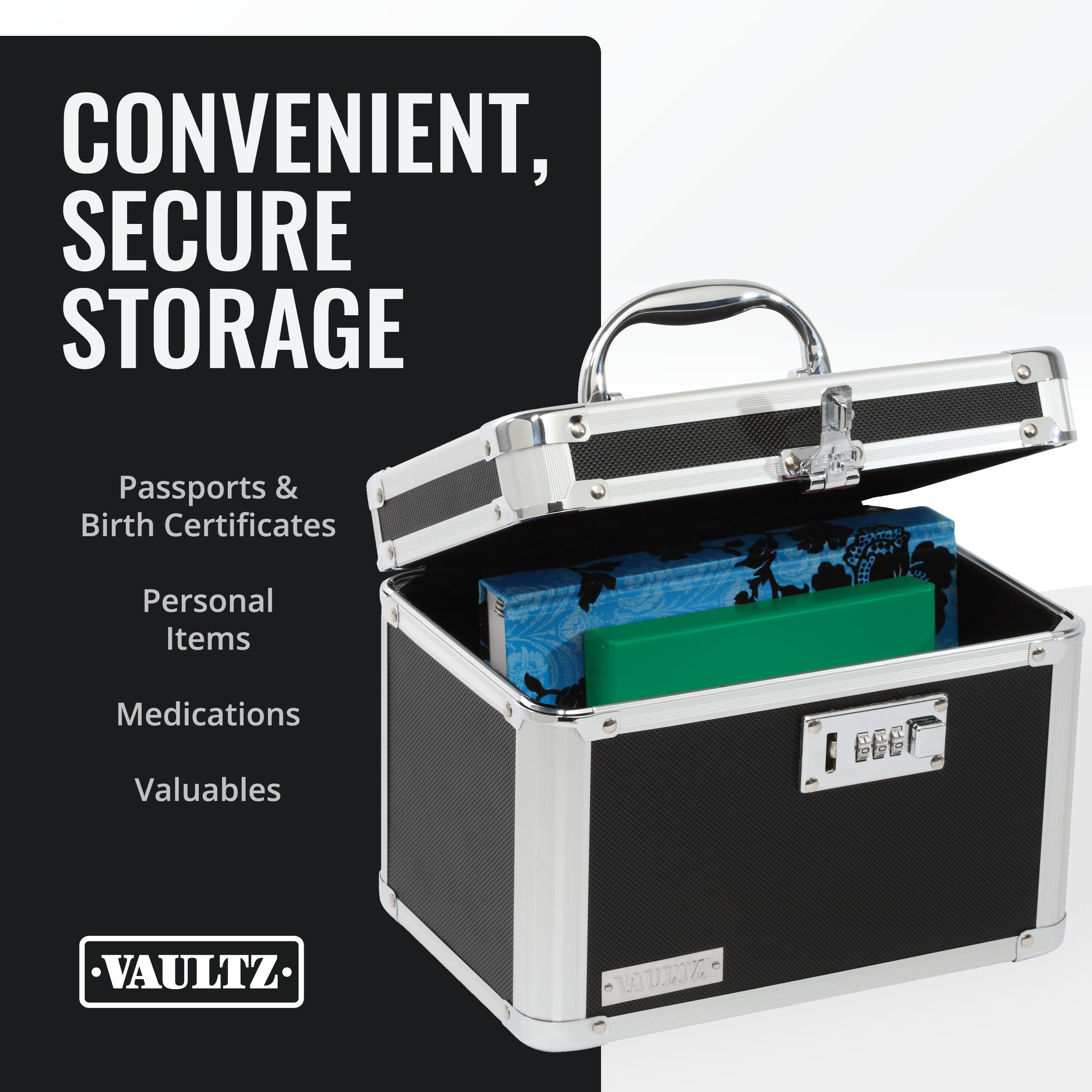 Vaultz Combination Lock Box - Pack of 1 - 10 x 7.25 x 7.75 Inch ...