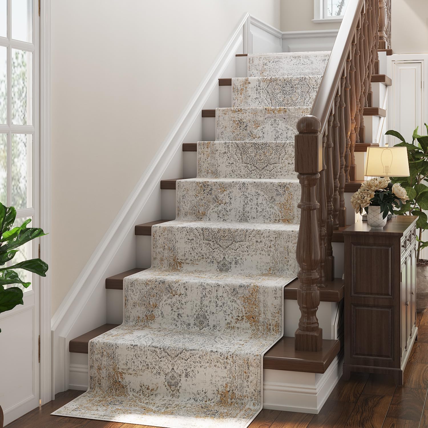 Amazon.com: OJIA Runner Rug 2.6'x8' Washable Rug Carpet for Stairs ...