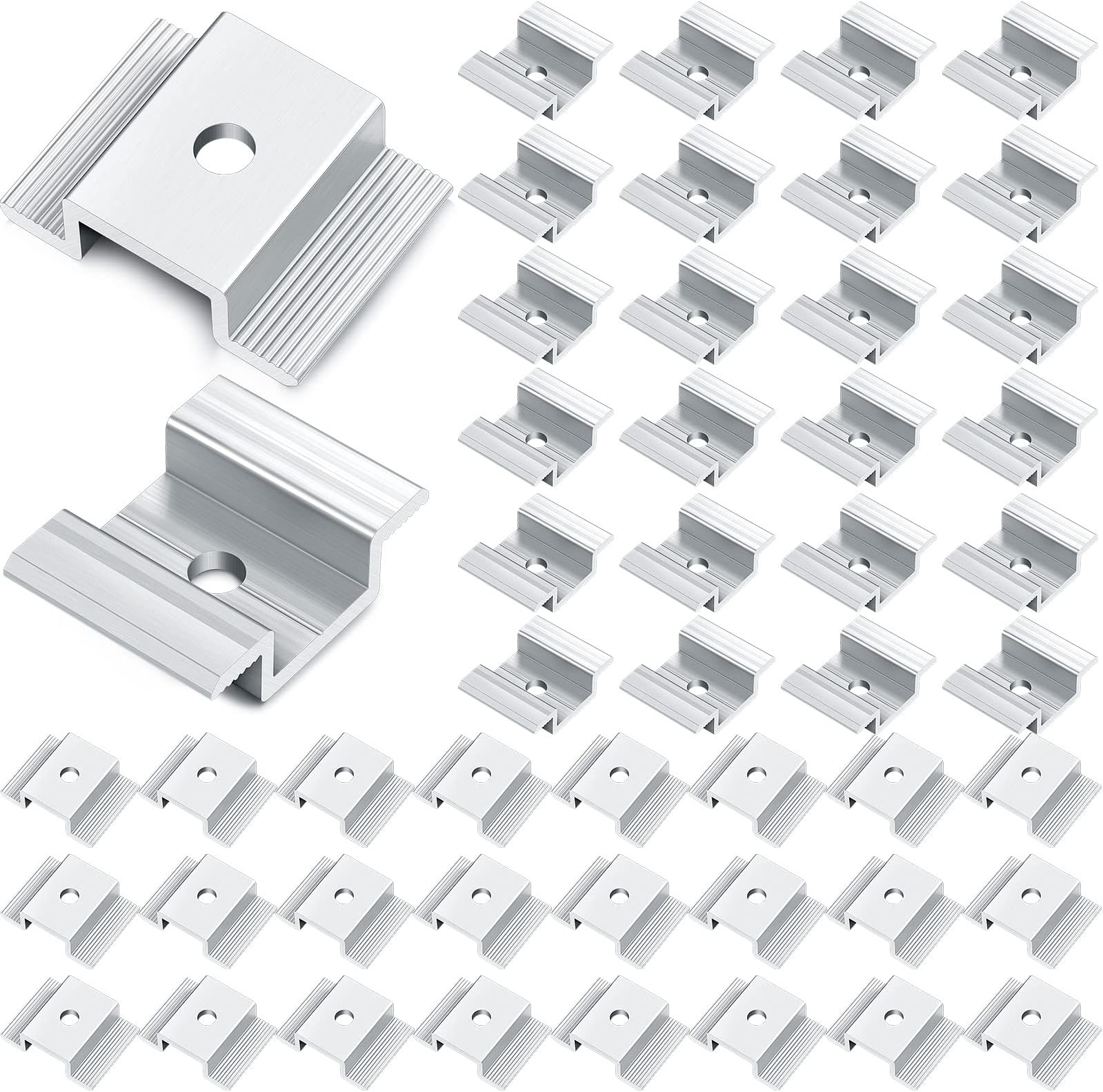 Amazon.com : Tatuo 40 Pcs Solar Panel Mounting Brackets Z Bracket ...