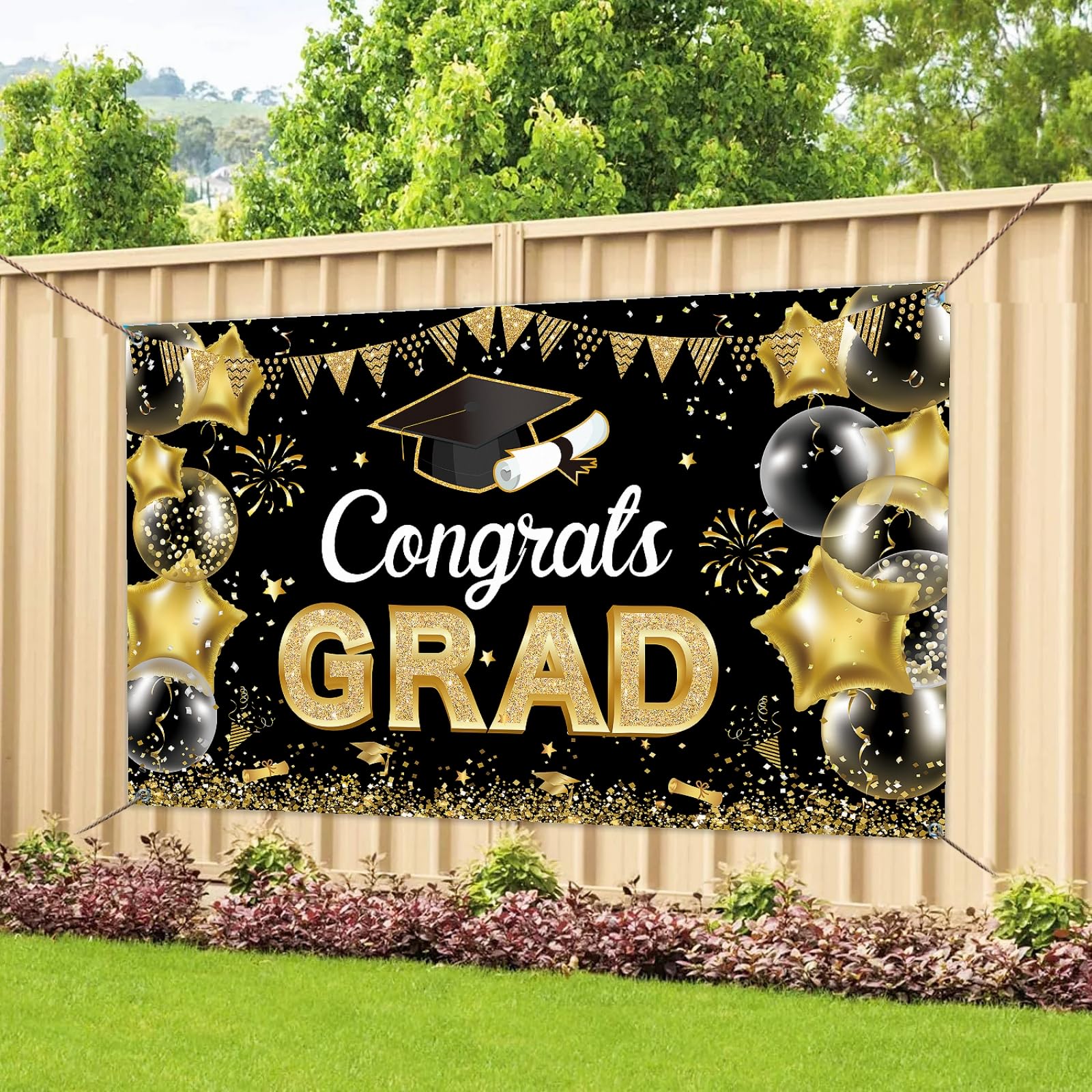 Amazon.com: Graduation Decorations Class of 2024, Graduation Banner ...