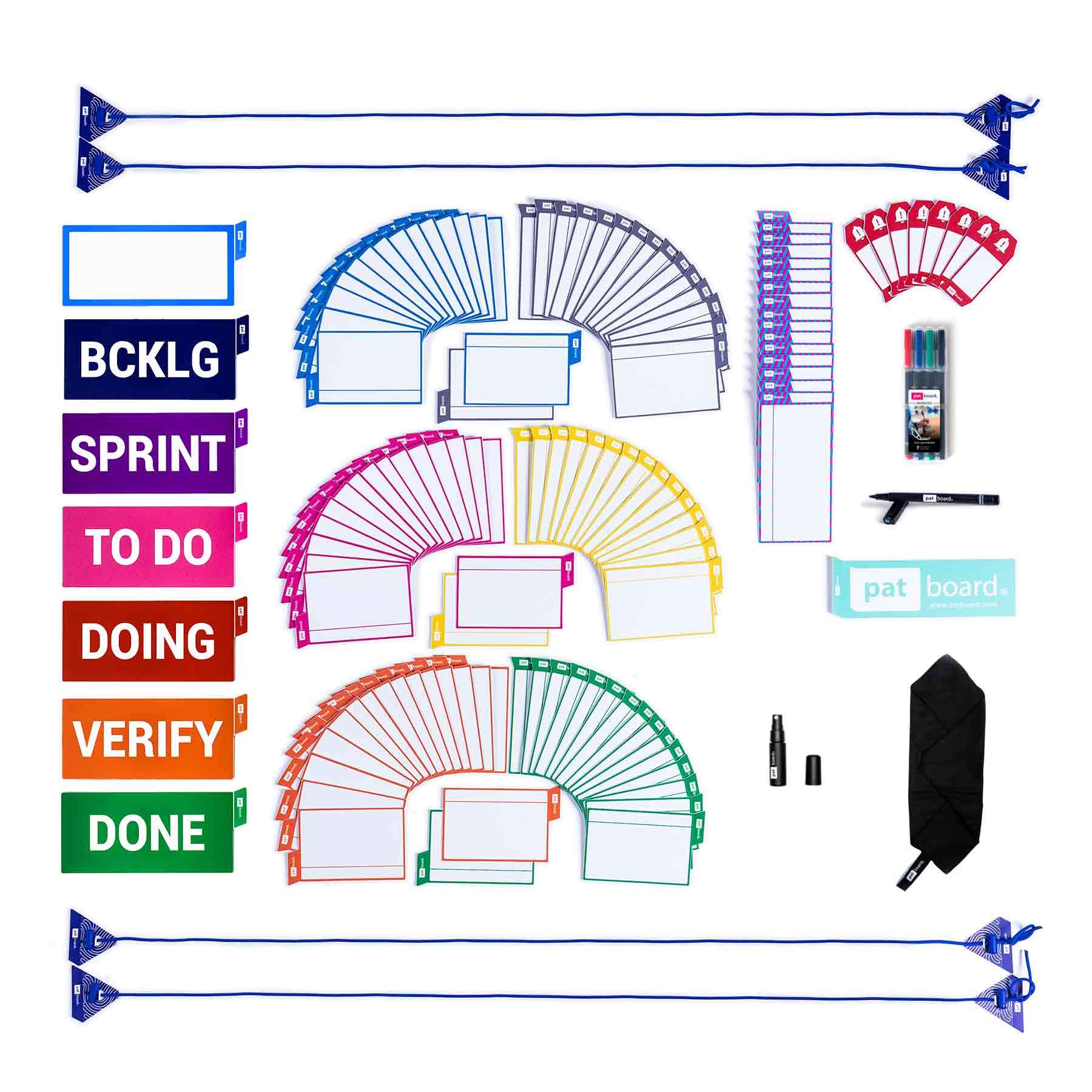 PATboard Scrum Board and Kanban Board - Full Toolset - with nanocups ...