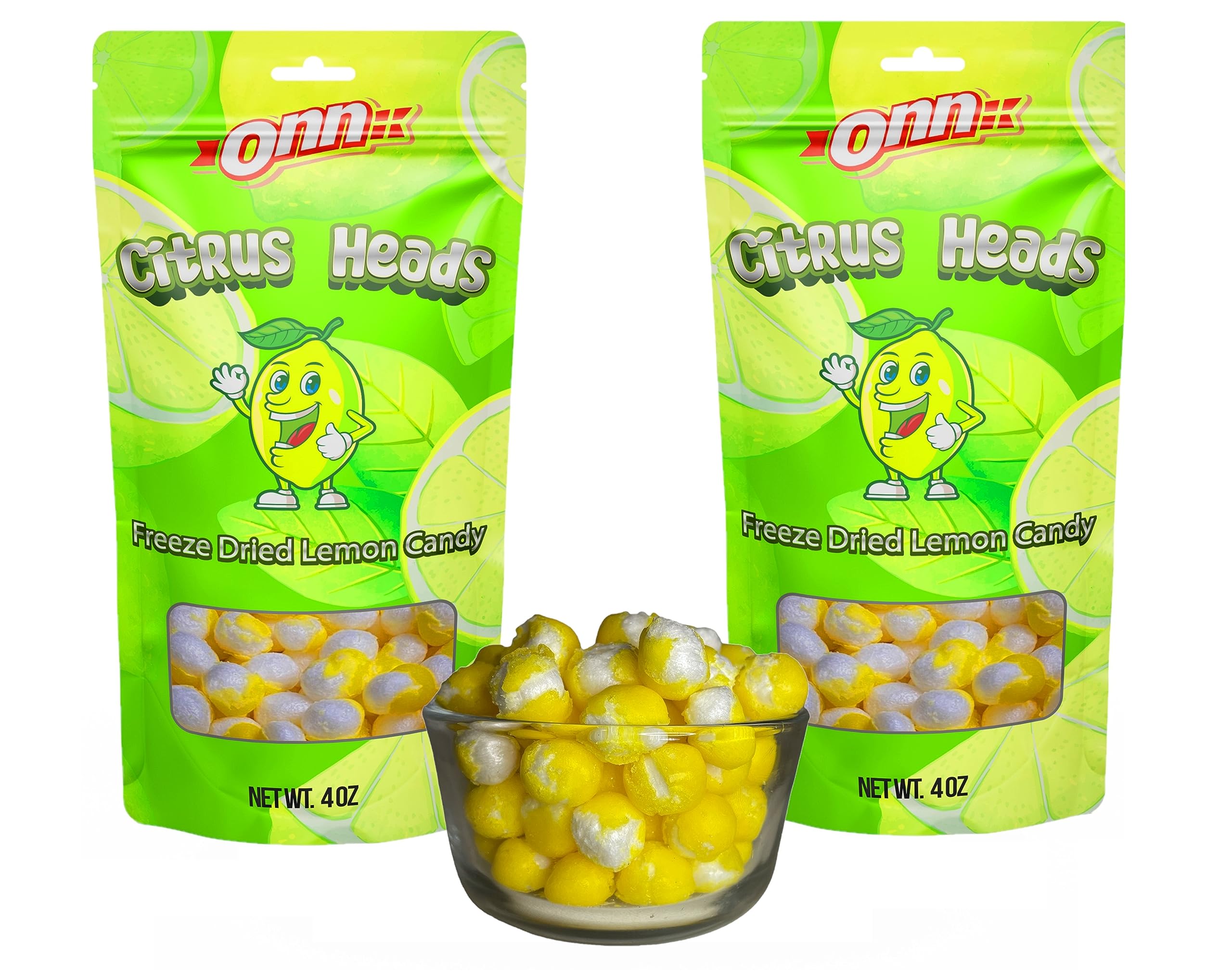 Amazon.com : 2 PACKS FREEZE DRIED CANDY/CITRUS HEAD FREEZE DRIED ...