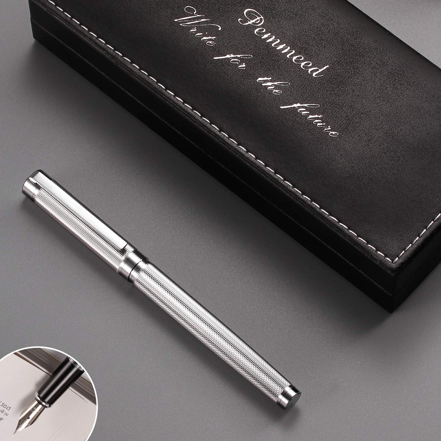 Amazon.com : Pemmeed Fountain Pen Medium Nib Smooth Writing for Men ...