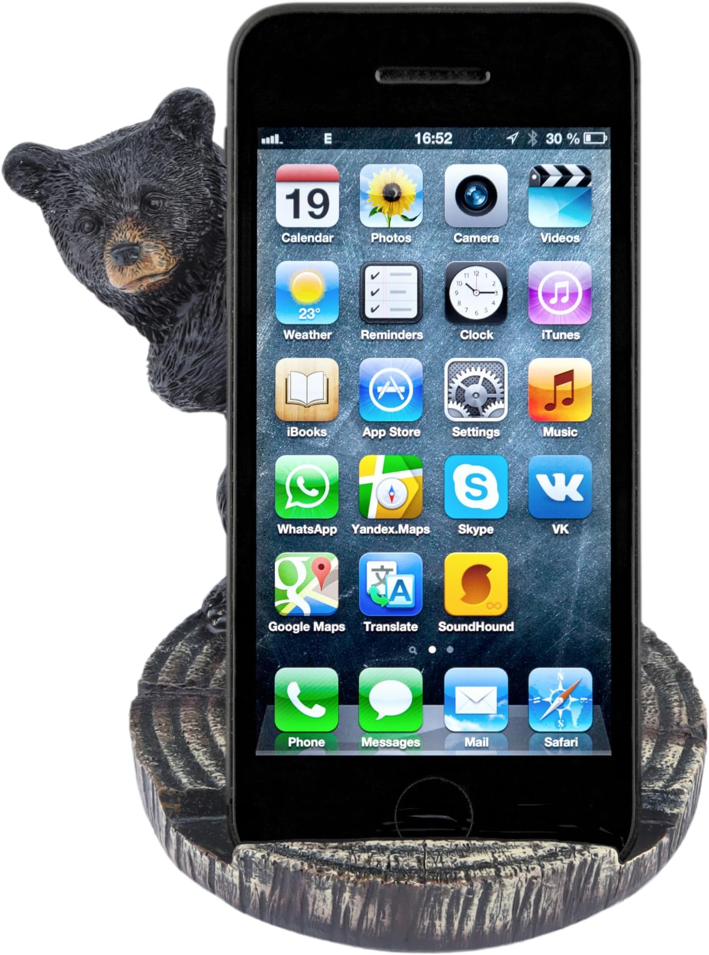 Amazon.com: Needzo Black Bear Phone Holder for Desk, Cellphone Stand ...