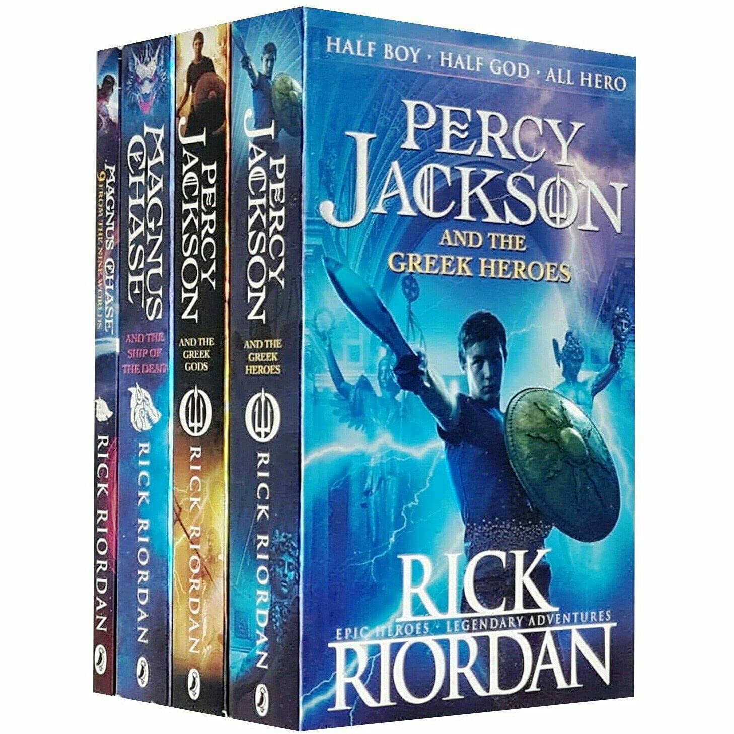 Rick Riordan Percy Jackson’s Greek Myths & Magnus Chase Series 4 Books ...