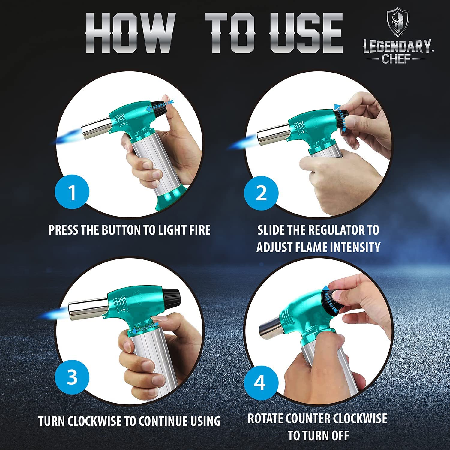 Snapklik.com : Culinary Cooking Torch - Kitchen Food Torch For Creme ...