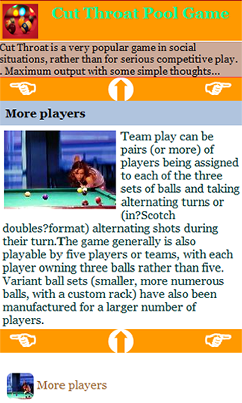 Aplicación Cut Throat Pool Game en Amazon Appstore