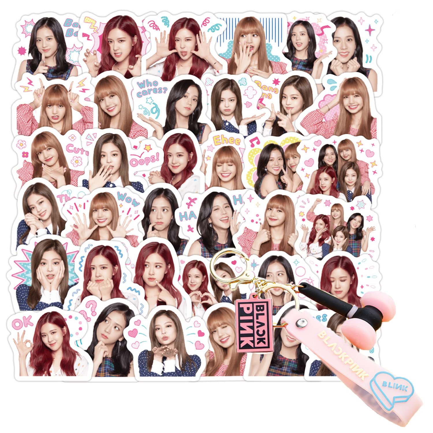 Buy Blackpink Gift Set - 80 Stickers / 1 Keychain, Blackpink ...