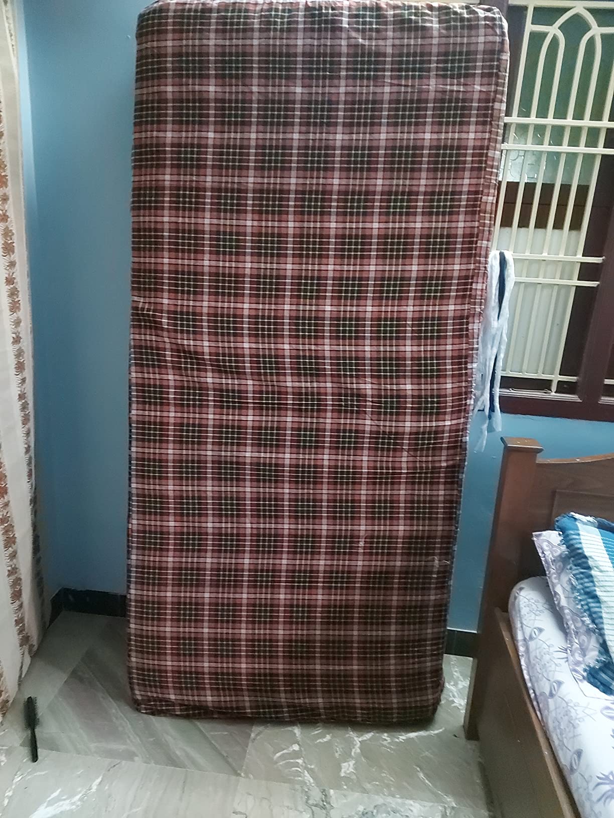 Buy Home Designs Heavy Cotton Single Bed Mattress Covers with Zip ...
