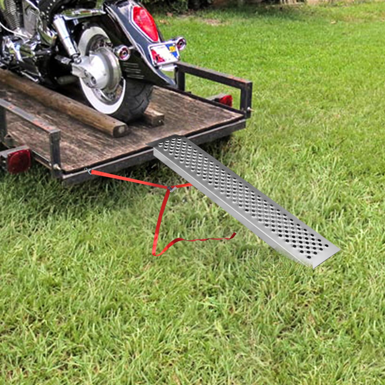 Snapklik.com : 47" Shed Ramp, 1300 Lbs Capacity Lawnmower Ramps For ...