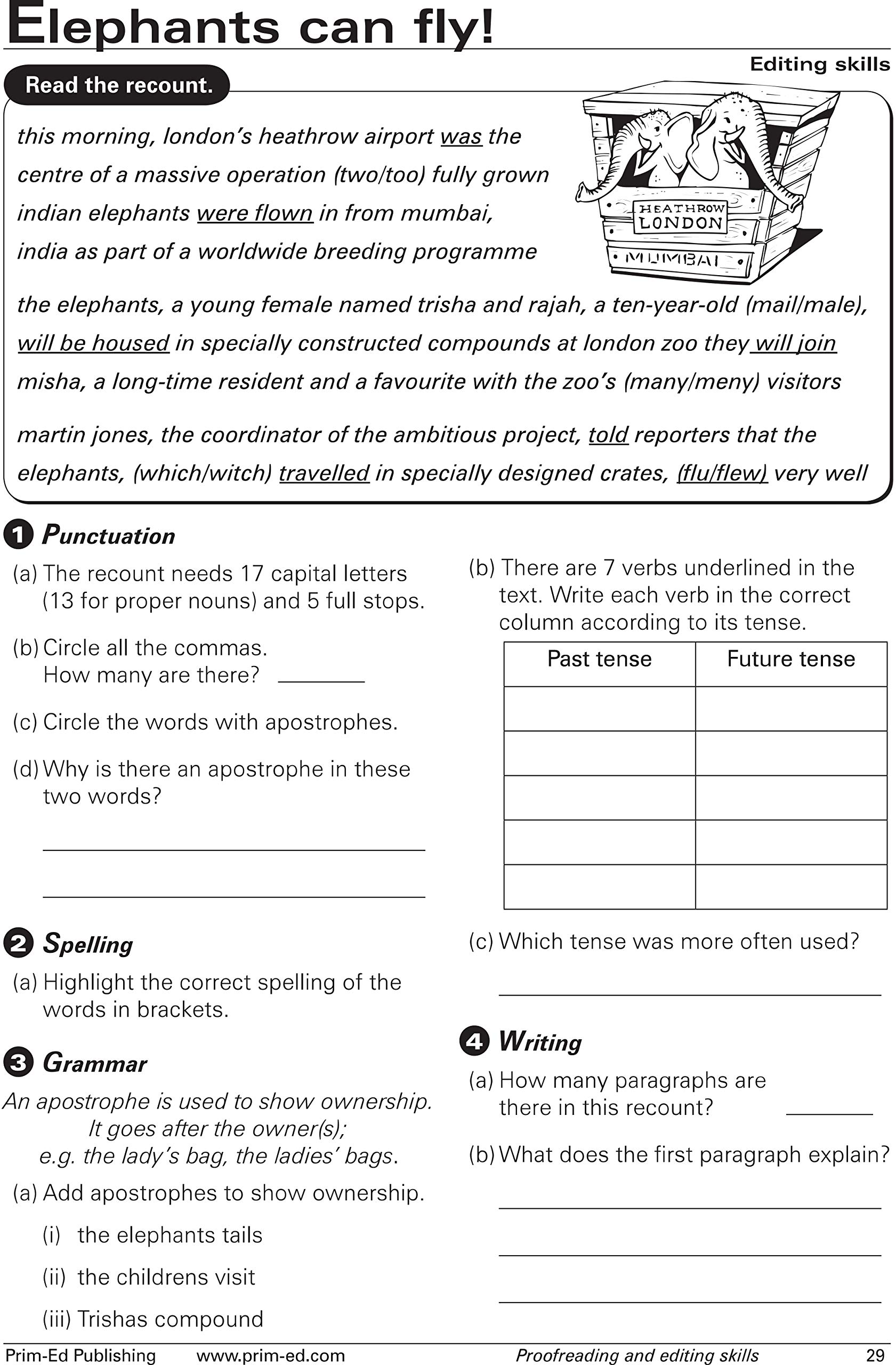 Editing And Proofreading Worksheets Editing: Easter Basket Paragraph
