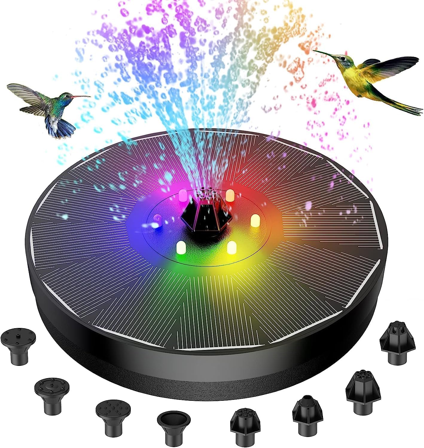 Amazon.com: Solar Fish Pool Light,7V/3W Bird Bath Fountain Pump Upgrade ...