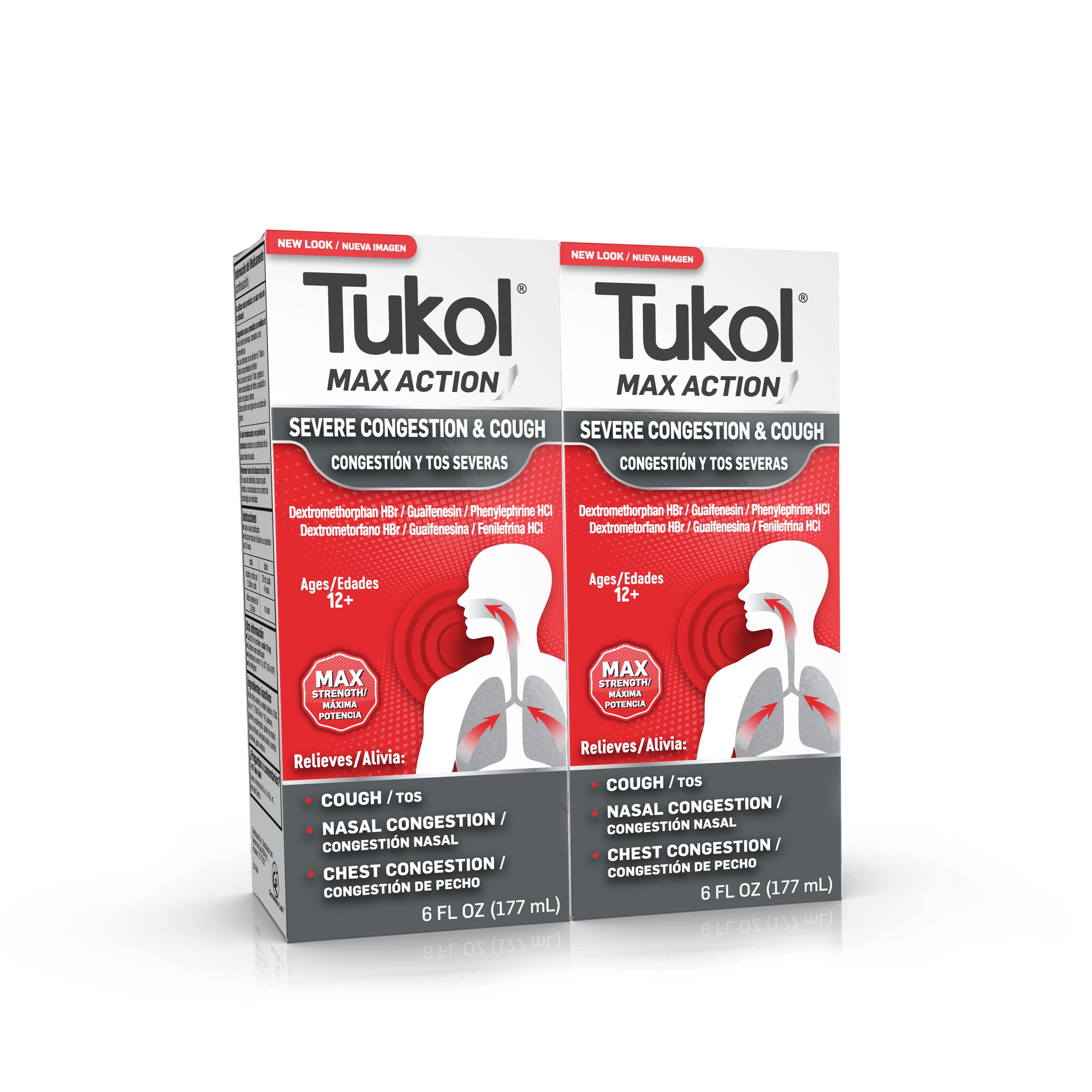 Amazon.com: TUKOL - MAX Severe Cough and CONGESTIONS Pack of 2 : Health ...