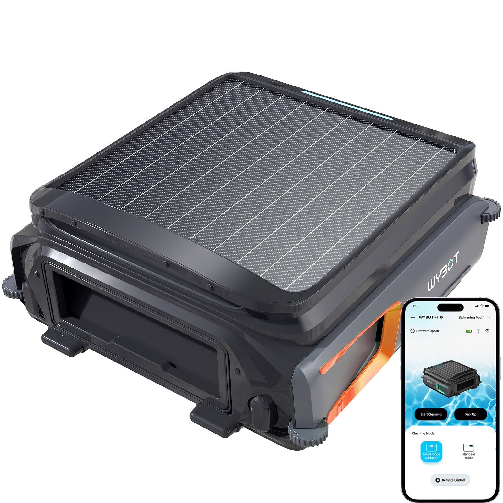Snapklik.com : WYBOT F1 Solar Pool Skimmer Pool Surface Cleaning Robot
