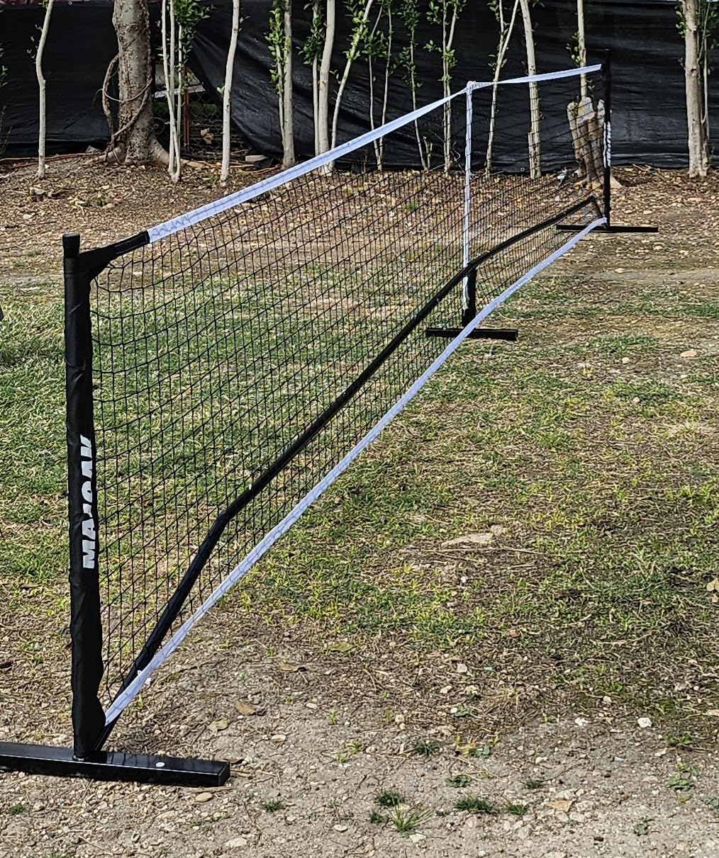 Amazon.com : Majoak Portable Pickleball net-22 FT Regulation Full Size ...