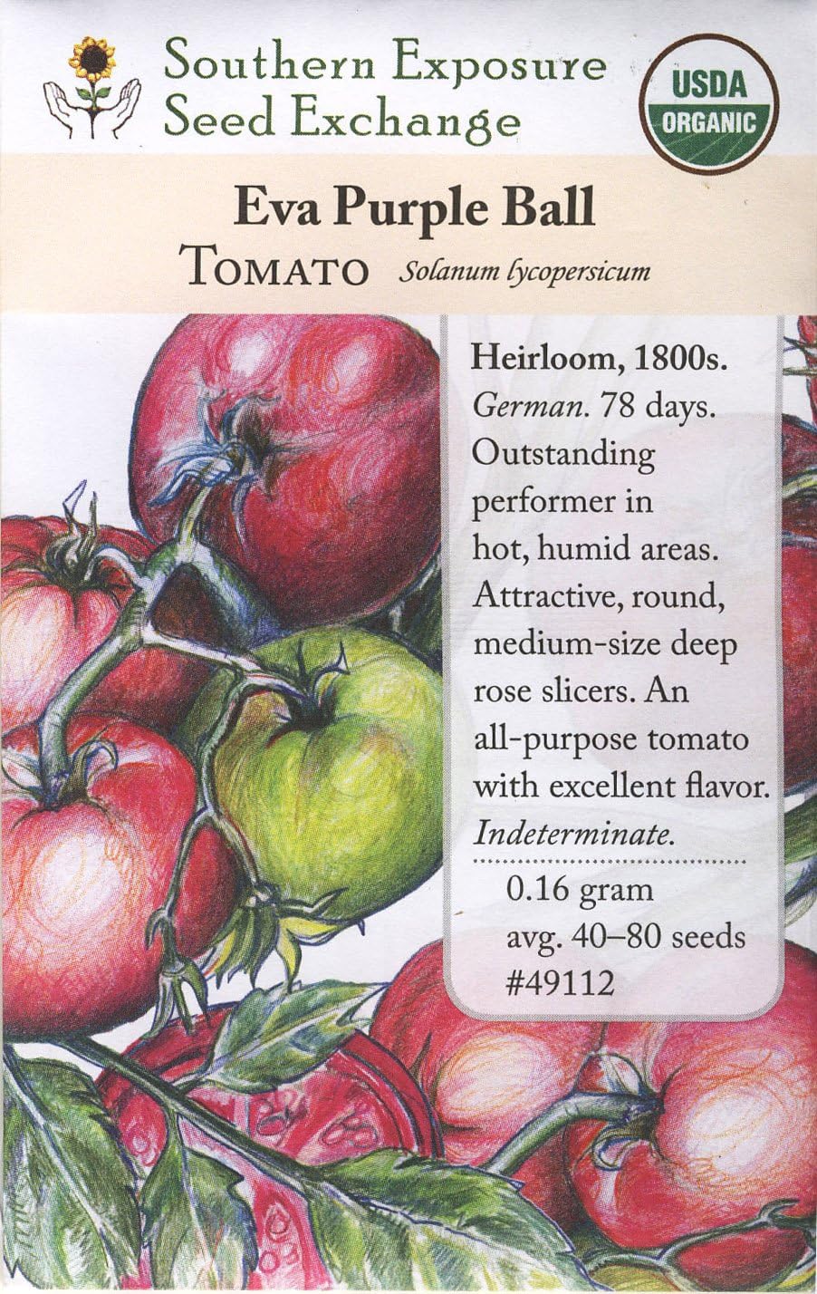 Amazon.com : Honeyman Farms Tomato, Purple/Black Eva Purple Ball Seed ...