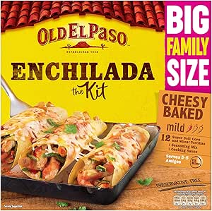 Old El Paso Cheesy Baked Enchilada Kit, 995g (Pack of 1) : Amazon.co.uk ...