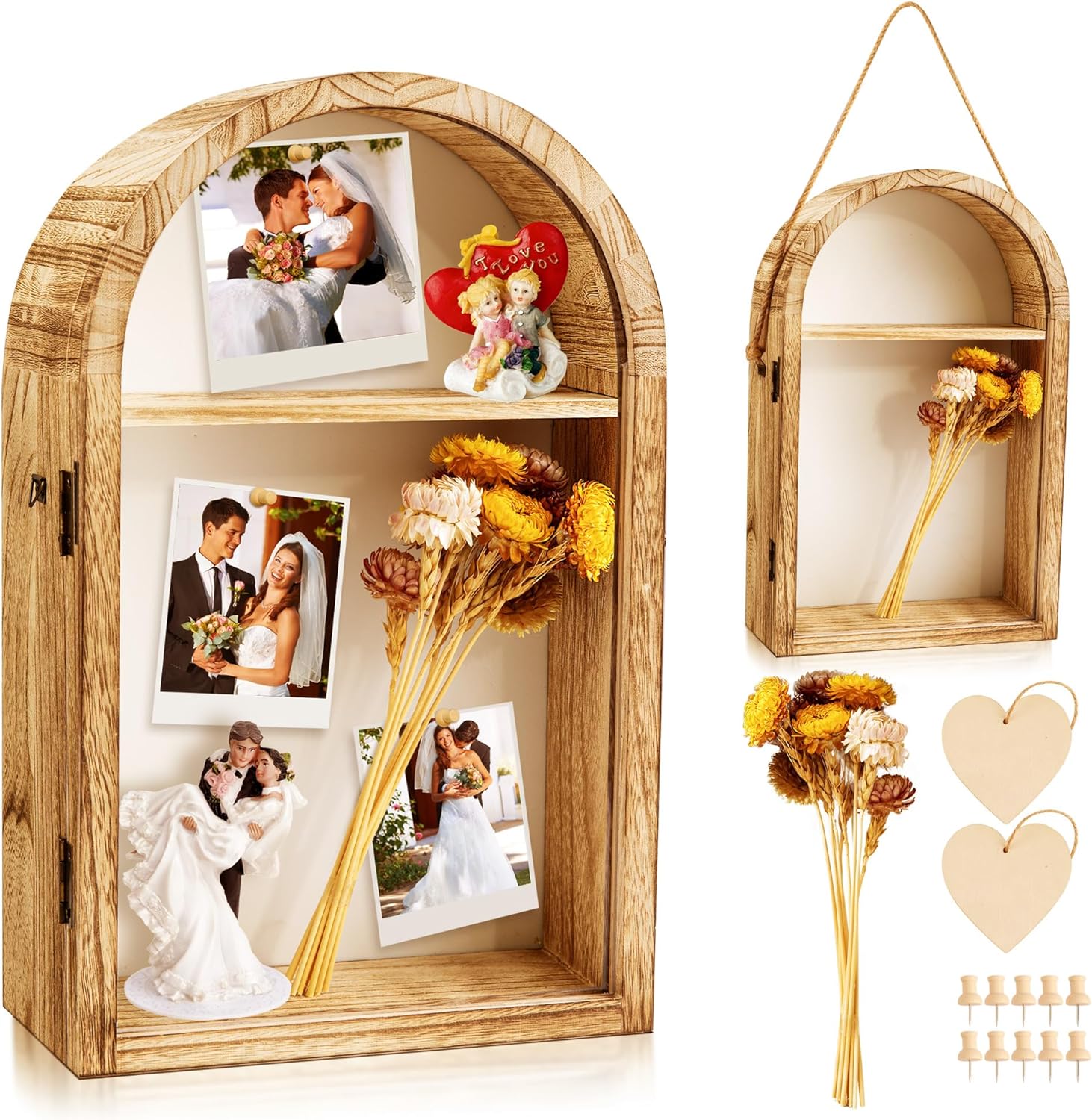 Amazon.com - Shadow Box Frame with Flower, 10x16 Large Shadow Boxes ...
