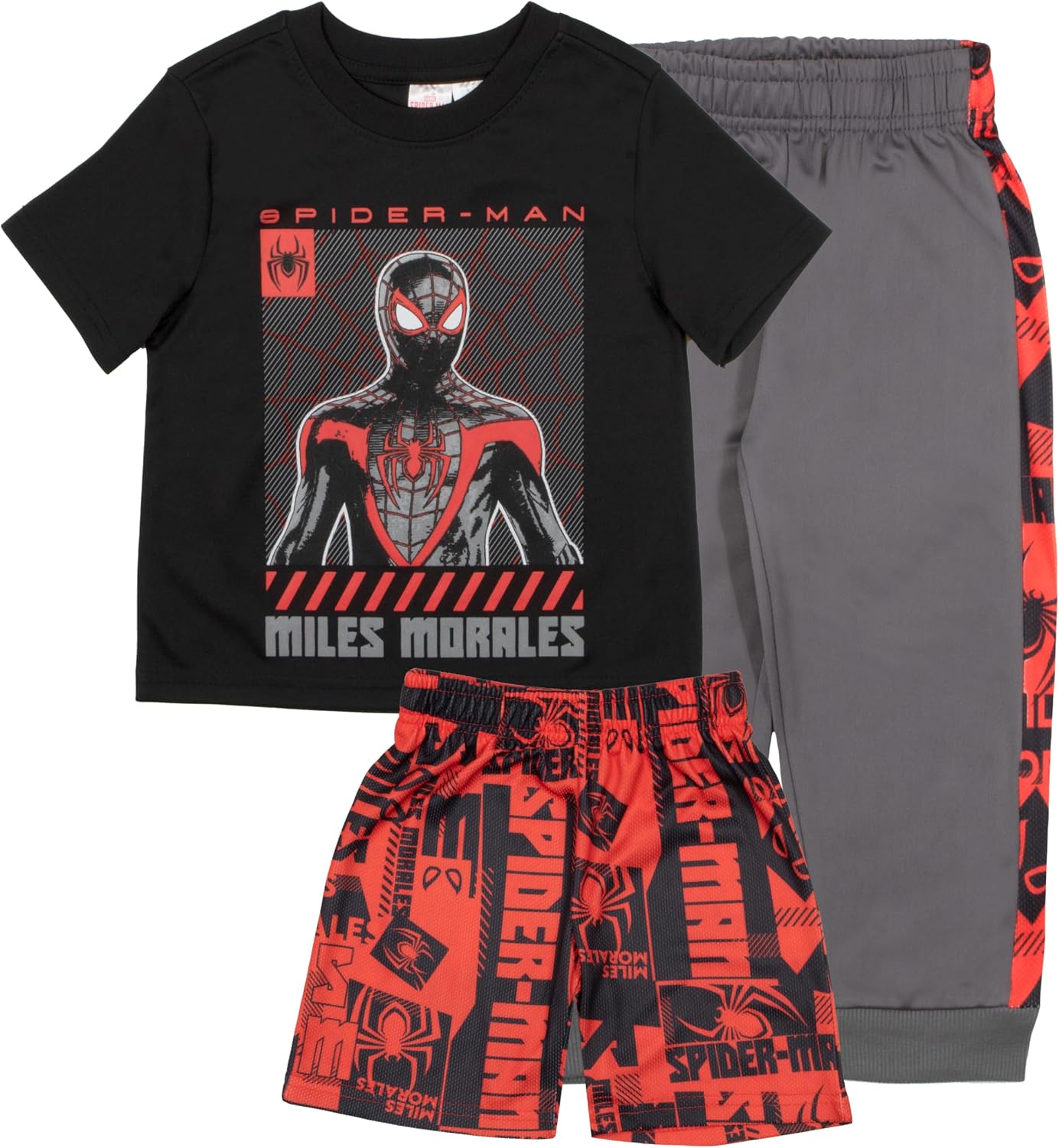 Amazon.com: Marvel Spider-Man Boys 3-Piece Superhero Jogger Set ...