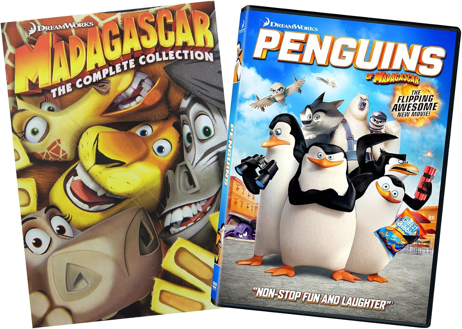 Madagascar Complete Collection + Penguins of Madagascar DVD Bundle ...
