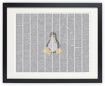 Amazon.com: Linux Kernel Poster - Typography Art Print - 30W x 24H ...