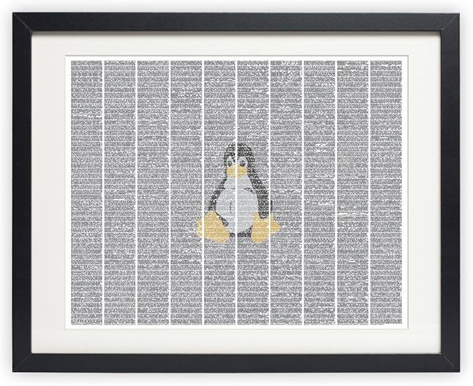 Amazon.com: Linux Kernel Poster - Typography Art Print - 30W x 24H ...