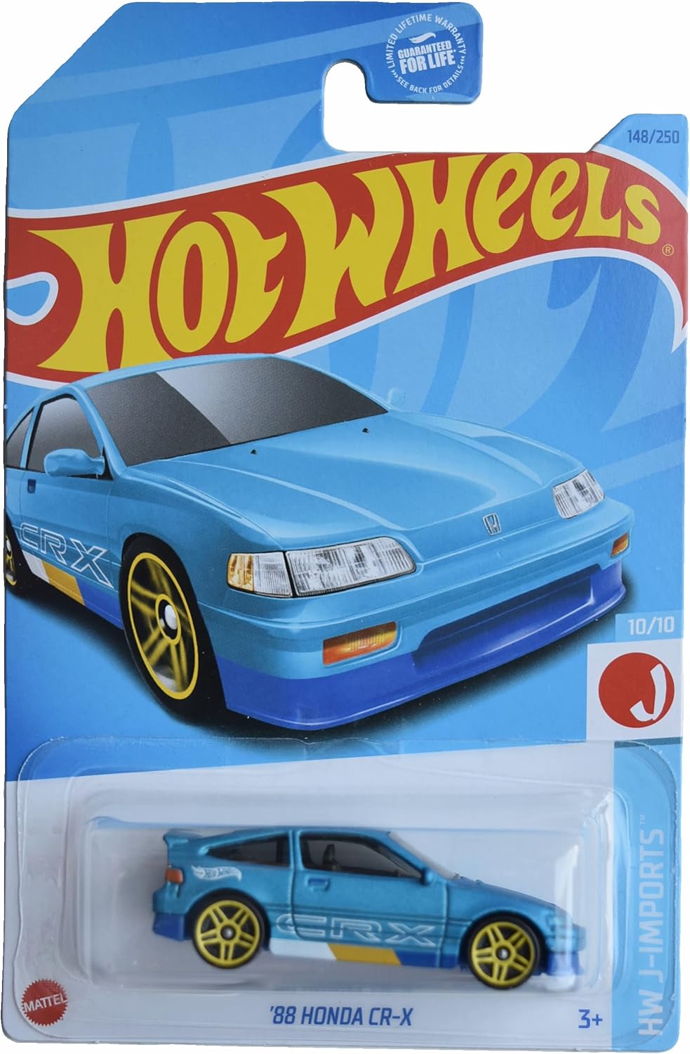 Amazon.com: Hot Wheels '88 Honda CR-X, HW J-Imports 10/10 [Blue] : Toys & Games